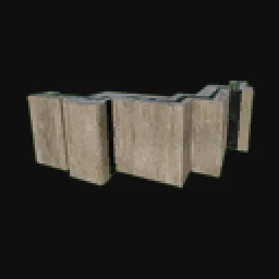 Dune Awakening Atreides Stronghold: Half Rounded Wall