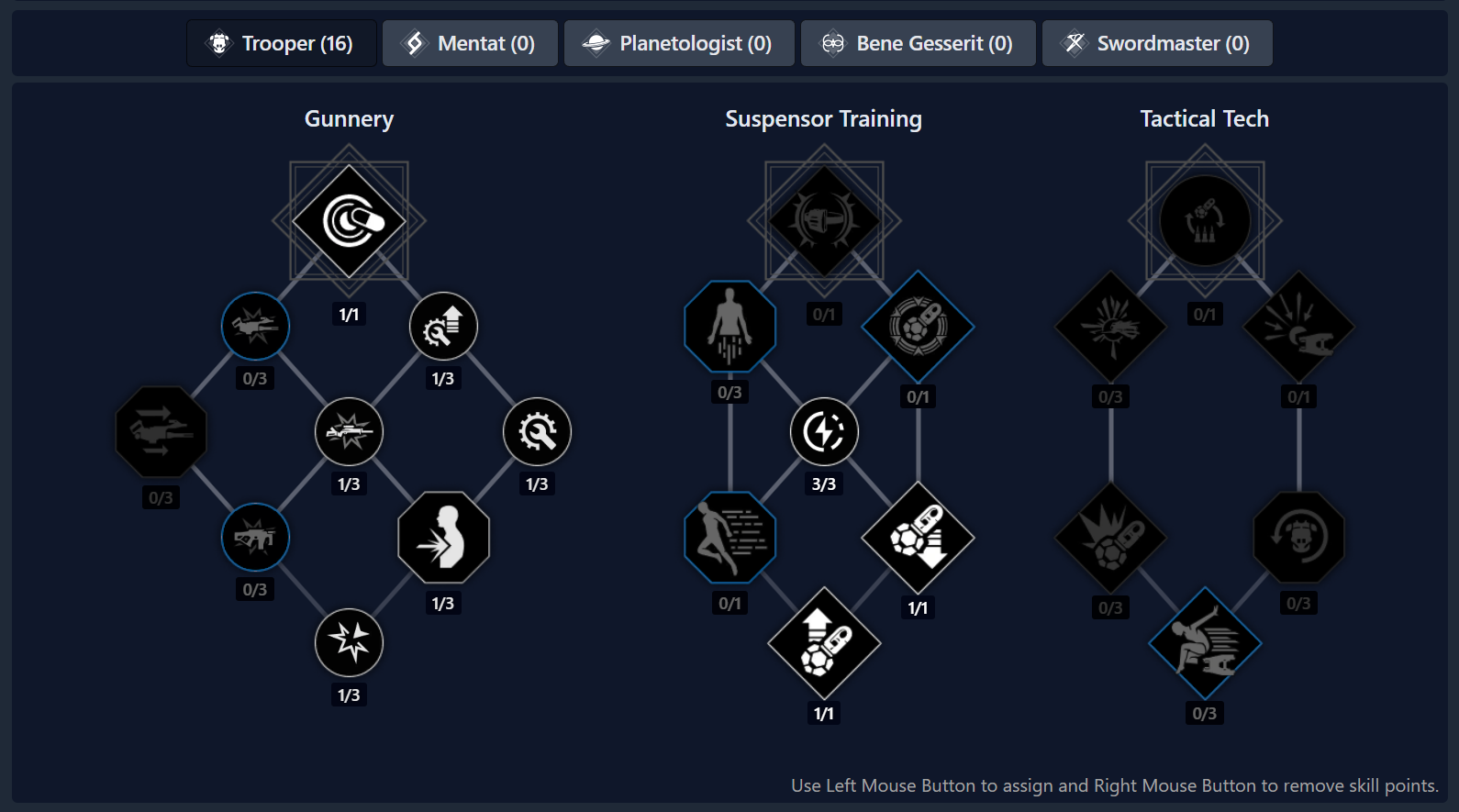Dune Awakening Skill Builder