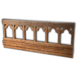 Pax Dei Building Piece: Long Balcony Railing