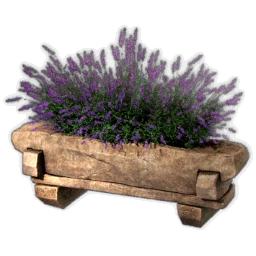 Pax Dei Building Prop: Small Stone Window Flowerpot