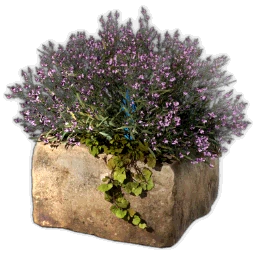 Pax Dei Building Prop: Large Stone Planter