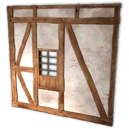 Pax Dei Recipe: Small Window Wall, Half-Timber