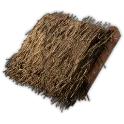 Pax Dei Building Piece: Short Thatched Eaves