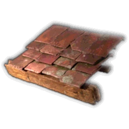 Pax Dei Building Piece: Short Tiled Eaves