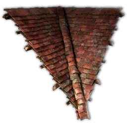 Pax Dei Building Piece: Tiled Roof Inner Corner 90°