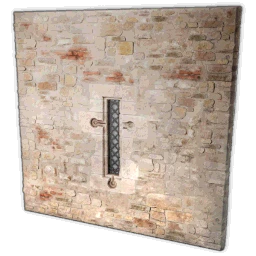 Pax Dei Building Piece: Slit Window Wall, Limestone