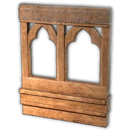 Pax Dei Building Piece: Short Balcony Railing