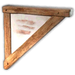 Pax Dei Building Piece: Small Inverted Half-Timber Roof Support